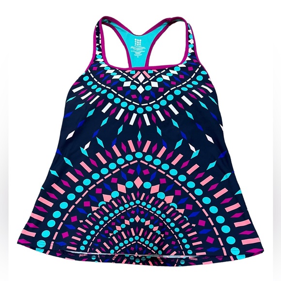 Title nine | Swim | Title Nine Colorful Tankini Swim Top Geometric ...